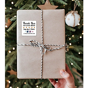 Thank You for Your Order Cute Small Shop Stickers, Online Retailers Small Business Small Shop Thank You Stickers Gift Bags Packages Envelopes Labels, 500 Labels Per Roll