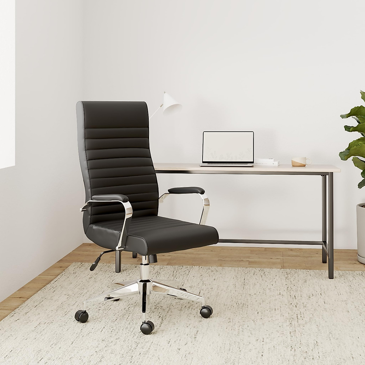 Staples 24328572 Bentura Bonded Leather Managers Chair Black (53234)