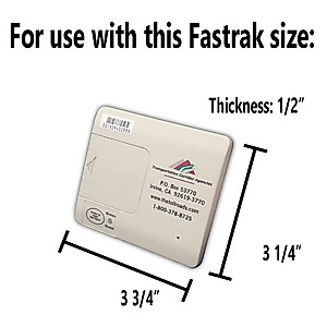 Free Thought Designs Toll Transponder Holder for Fastrak Pass in California (CA) 4 Point Mount - Black, Made in The USA