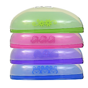 SimThingz Jumbo Plastic Easter Egg-Shaped Containers