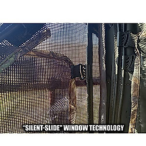 Rhino Blinds R180 3 Person See Through Hunting Ground Blind, Realtree Edge