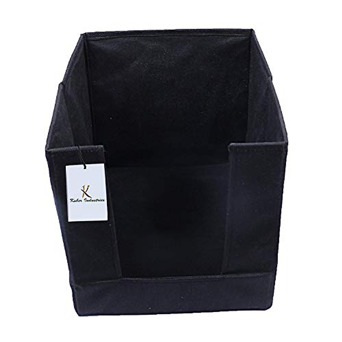 Kuber Industries 4 Piece Non Woven Shirt Stacker Wardrobe Organizer Set, Black-Ctktc31833