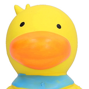 Keenso Latex Duck Dog Toys Durable Cute Interactive Funny Squeak Duck Toys for Dog Puppy Chewing Playing (Yellow)