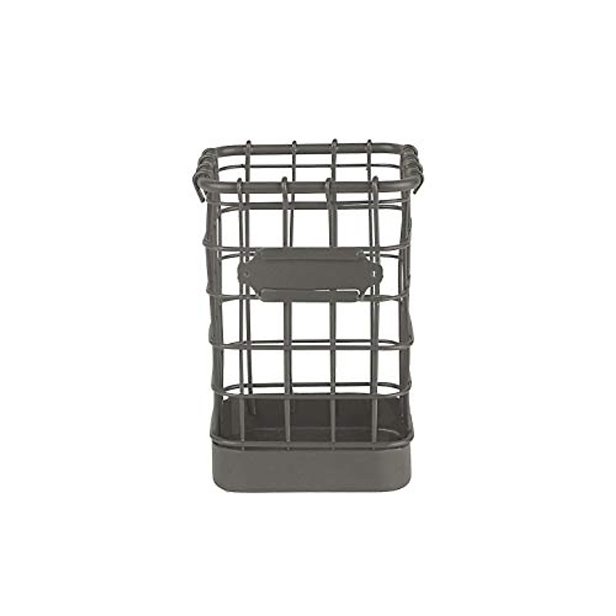 Spectrum Diversified Vintage Pencil & Utility Cup for Storage and Organization of Home Office Desk or Countertop, Industrial Gray