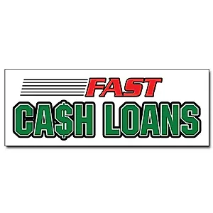 24" Fast Cash Loans Decal Sticker Pawn Shop Loan