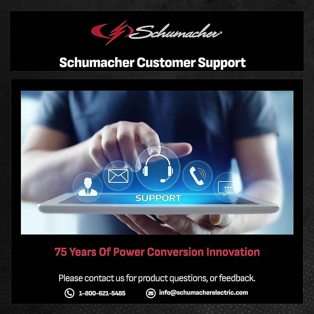 Schumacher Electric DSR140 12/24V Manual Wheel Charger, Car Battery Charger + Jump Starter - 12v + 24v Battery Charger - 200/50/25/10 Amp - Heavy Duty, Professional Grade Engine Starter