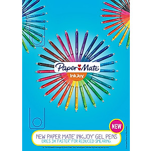 Paper Mate InkJoy Gel Pen, Fine Point, Black, Box of 12