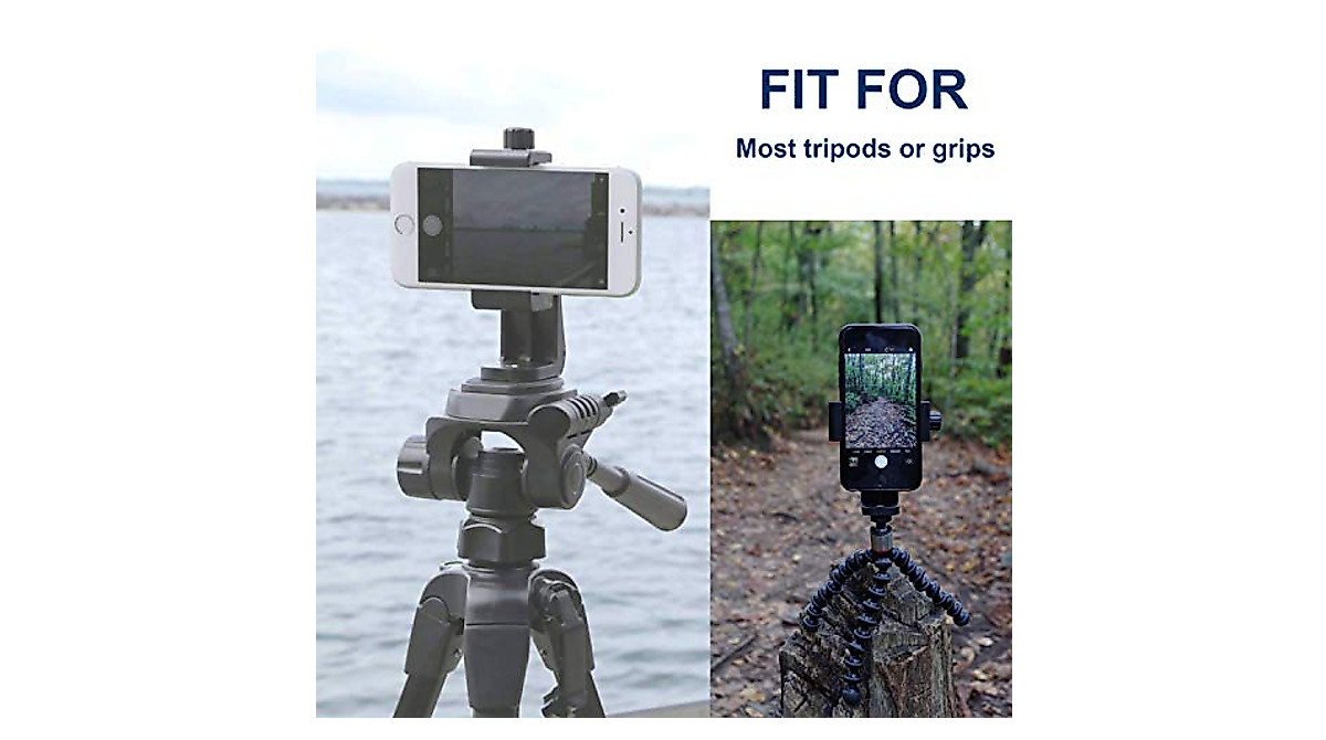 Universal Smartphone Mount for Tripods with 360° Rotation | Fits All Phones