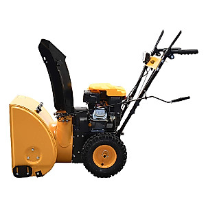 M Massimo Motor 24 inch Gas Snow Blower Thrower 2 Stage Shovel Walk Behind Heavy Duty (24 inch)