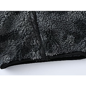 GDDXLM Toddler Girls Boys Fleece Hoody Jacket Cute Bear Ear Hoodie Sweatshirt Sweater Zip Up Teddy Jackets Warm Snowsuit Cardigan Tunic Tops Fall Winter Outwear Baby Kids Hairy Coat