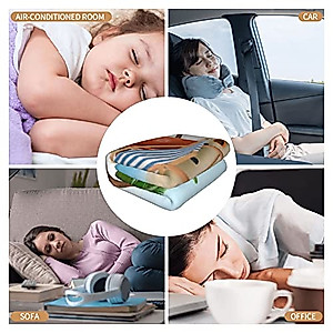 Hooded Blanket Summer Ocean Beach Tropical Palm Trees Flannel Wearable Throw Cape Robe Wrap Fleece Warm Air-Conditioning Quilt 60"X50"