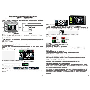 VBESTLIFE 36V 48V 1000W Electric Brushless Controller Kit, E- Dual Drive Motor Brushless Controller with LCD Display Color Screen Kit for Electric Scooter DIY Part
