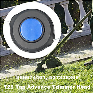 Kimsion T25 Tap Advance Trimmer Head 966674401 for Husqvarna 124L 125L 128CD 128L 128LD 128LDx 128R 128RJ 223L 223R 322C 323C 325C 325Cx 326Cx Weed Eater 537338306
