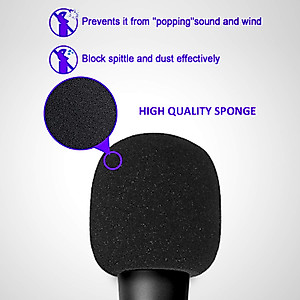 6 PCS Handheld Microphone Windscreen - Mic Pop Filter for Studio Microphone, Bluetooth Handheld Microphone and Wireless Handheld Microphone, Microphone Cover for Singing Handheld Mic by YOUSHARES