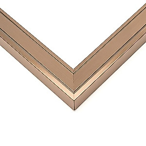 7x19 Frame Brown Solid Wood Picture Frame Width 1.25 Inches | Interior Frame Depth 0.75 Inches | Fremont Bronze Contemporary Photo Frame Complete with UV Acrylic, Foam Board Backing & Hanging Hardware