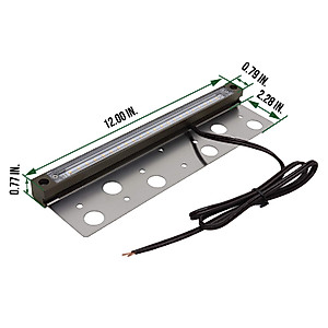 GKOLED 12 Inch LED Hardscape Lighting, Low Voltage Paver Wall Step Lights, 22pcs LED Chips for Even Light Distribution, 2700K Warm White, 12V AC/DC (8-Pack)