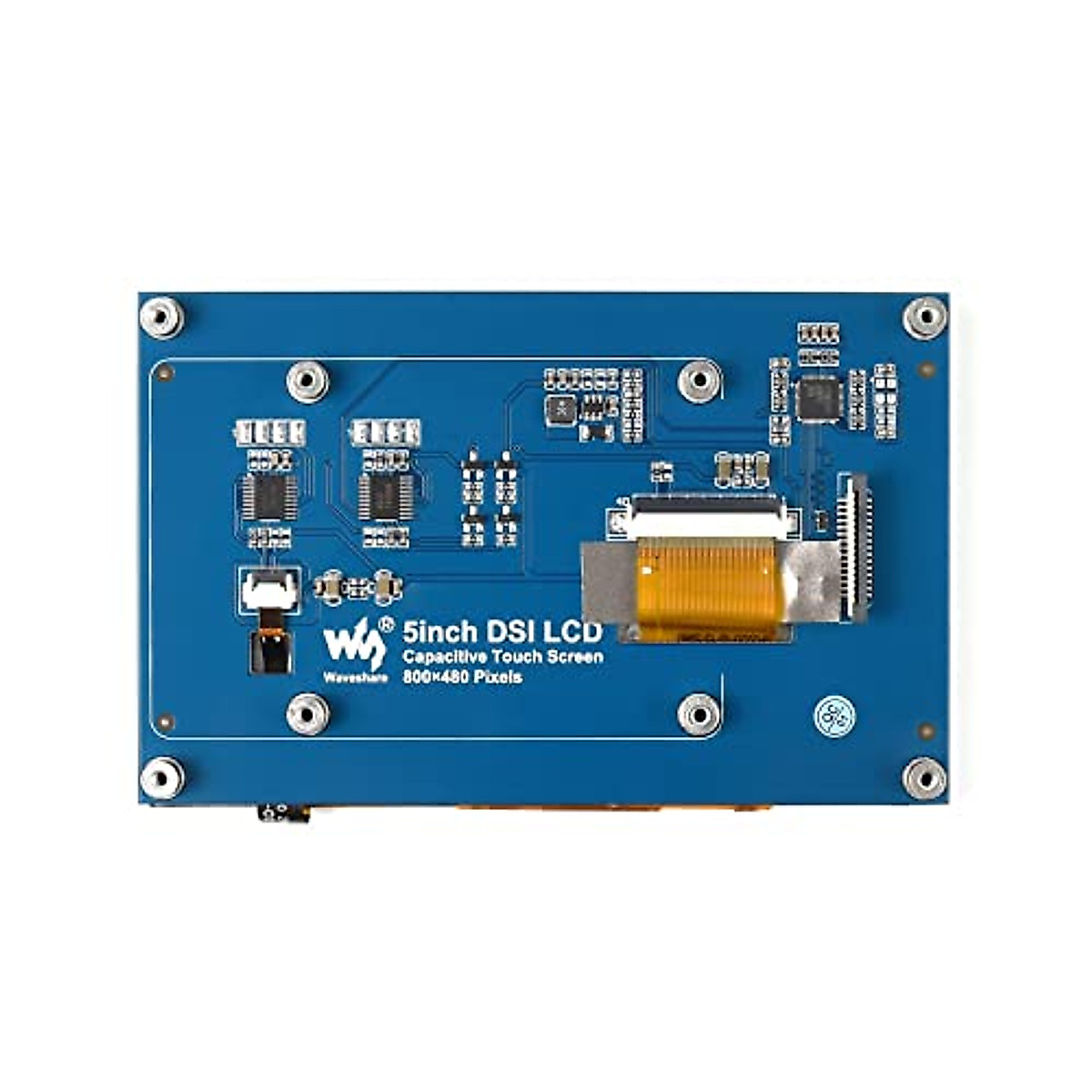 Waveshare 4.3inch Capacitive Touch Display Compatible with Raspberry Pi Pi 4B/3B+/3A+/3B/2B/B+/A+/CM3/3+/4 800×480 Resolution IPS Wide Angle MIPI DSI Interface