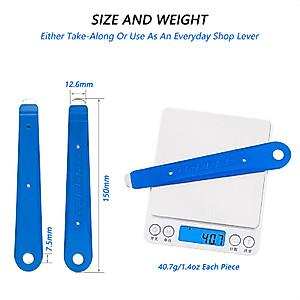 TISEKER Steel-Core Tyre Lever Carded Tool, Metal Boosted Tire Levers Tool for Bike Bicycle Tire Repair