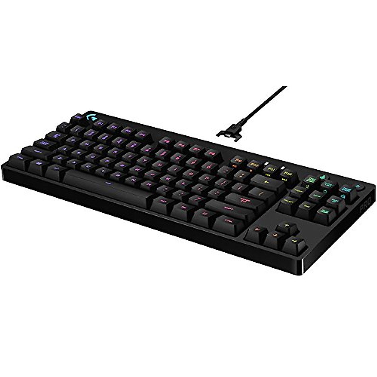 Logitech G Pro Mechanical Gaming Keyboard, 16.8 Million Colors RGB Backlit Keys, Ultra Portable Design, Detachable Micro USB Cable