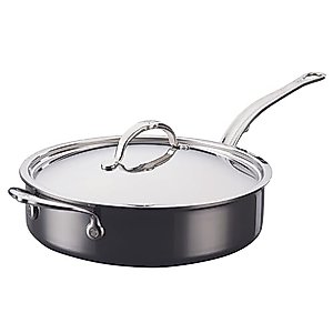 Hestan - NanoBond Collection - Titanium Stainless Steel 3.5-Quart Sauté Pan with Lid - Toxin, PFAS, & Chemical Free Clean Cookware, Induction Cooktop Compatible