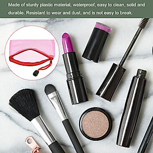 YOKIVE 6 Pack Mesh Zipper Bags, A6 Mesh File Pockets Plastic Document Pouch, Great for Office Appliances Travel Storage(Multicolor)