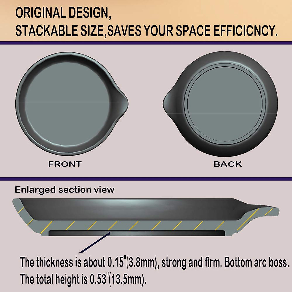 KITGUARD Coffee Spoon Rest-Coffee Bar,Small Spoon Rest for Coffee Station, Spoon Rest for Coffee Station Coffee Bar Accessories,Ceramic Coffee Spoon Rest- Life Begin After Coffee