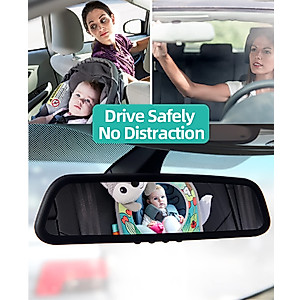 Koty Infant Car Seat Toy - Kick and Play Activity Center with Mirror, Teether and Crinkle Paper, Fun Travel Baby Toy for Rear Car Seat, Easier Drive with Newborns, Babies