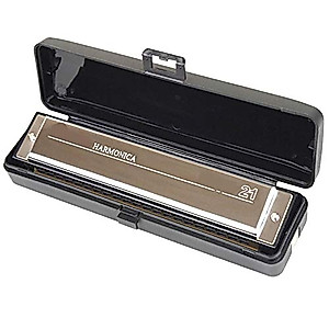 WAAZVXS Tremolo Harmonica 21 Holes Hope 6621 Brass Reeds ABS Comb Stainless Steel Coverplate Key Of C Harp Musical Instruments (Color : Key G)