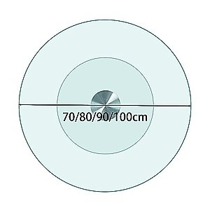 BBAUER Lazy Susan Turntable for Table, Transparent Table Turntable, Round Glass Dining Table Top, for Dining, Restaurant Table and Lazy Susan