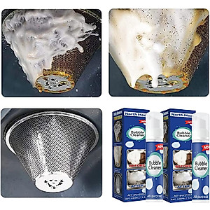 Foaming Heavy Grease Cleaner,, Kitchen Power Stain Remover Foam Cleaner, Stubborn Grease Stain Remover Spray,All Purpose Foam Cleansing Foam Spray，Solid Grease & Stain Remover No Rinse Cleaning Spray (100ml, 2 Pack)