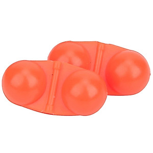 Fishing Line Rattles, Catfish Rattles, 40 Pieces Rattle Beads Fishing, Sea Fishing Attractor Bell Beads, Fishing Double Rattle, Portable ABS Fishing Rattles Inline, Dual Rattle Fishing Rattles(Red)