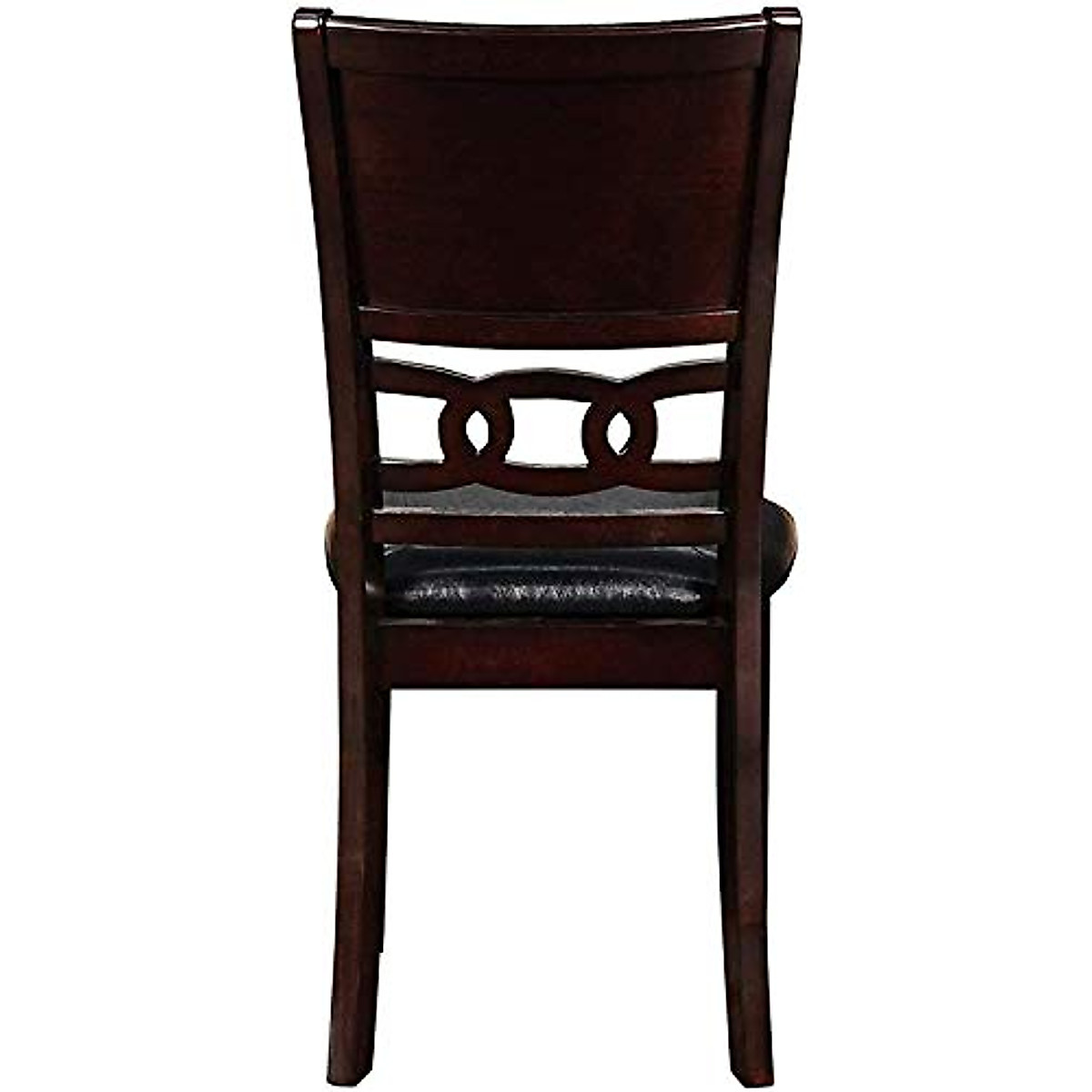 New Classic Furniture Gia 5-Piece Round Dining Set with 1 Dining Table and 4 Chairs, 47-Inch, Ebony