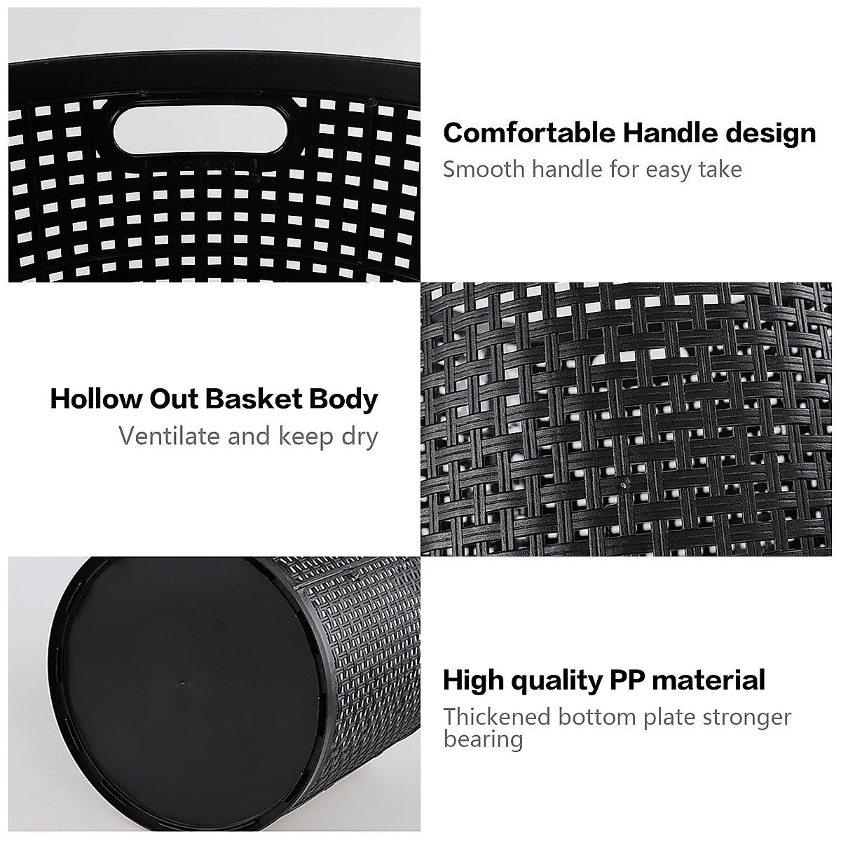 Xyskin Laundry Hamper Foldable, Collapsible Hamper Dirty Clothes Basket with Handles (2 Pack)