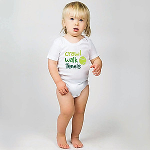 Tennis Baby & Infant One Piece | Crawl Walk Tennis | Bodysuit Small