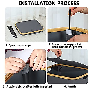 Collapsible Laundry Basket, Tall Laundry Hamper with Lid and Removable Liner Bag, Large Foldable Storage Laundry Hamper Clothes Basket, Laundry Basket for Dorm, Bathroom, Bedroom, Clothing, Toys