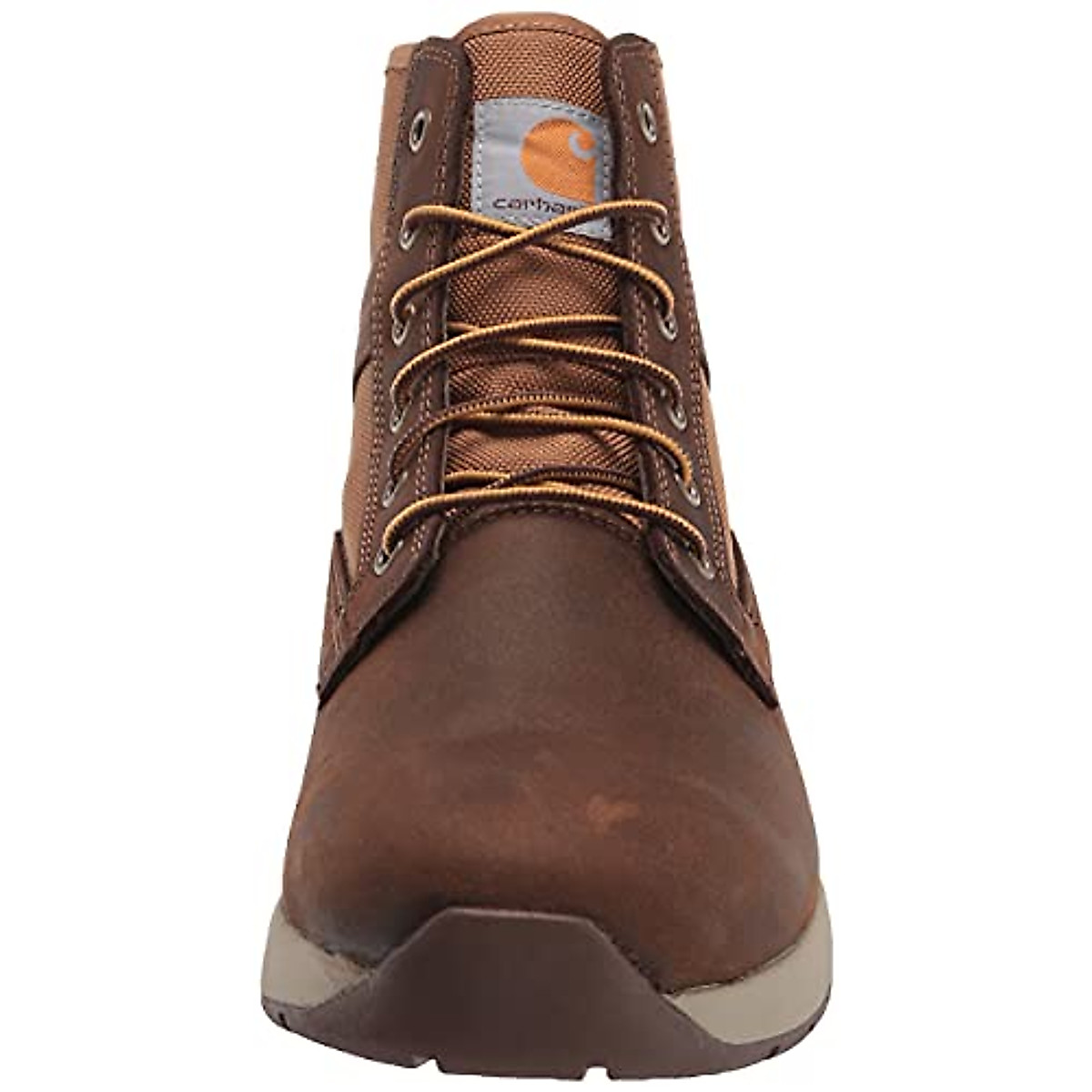 Carhartt mens Force 5" Lightweight Sneaker Soft Toe Ankle Boot, Brown Leather & Tan Duck, 10 US