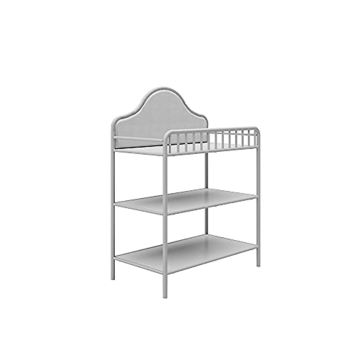 Little Seeds Piper Upholstered Metal Changing Table, Nursery Furniture, Dove Gray