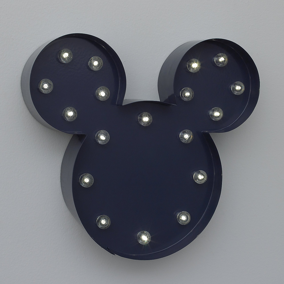 Disney Mickey Mouse Light Up Nursery Wall Decor with 2 Hour Timer, Navy