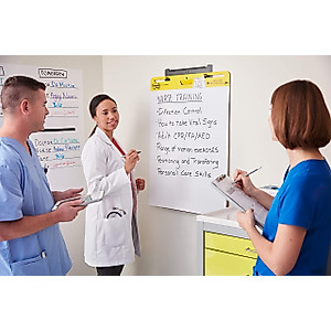 Post-it Super Sticky Easel Pad, 25 x 30 Inches, 30 Sheets/Pad, 4 Pads, Large White Premium Self Stick Flip Chart Paper, Super Sticking Power (559-4)