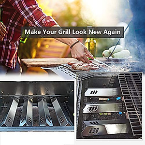 Criditpid Grill Parts Kits Compatible for Dyna-Glo DGF493BNP DGB494SPB, Backyard Grill BY13-101-001-12 BY14-101-001-02, BHG BH13-101-099-01 Grill, 15inch Dynaglo dgf493bnp Replacement Parts