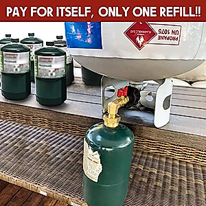 PatioGem Upgraded Propane Refill Adapter for 1 lb. Tanks, 1lb Propane Tank Refill Adapter, Propane Bottle Refill Adapter, 1 Pound Propane Refill Adapter 1lb to 20lb, Small Propane Tank Refill Adapter