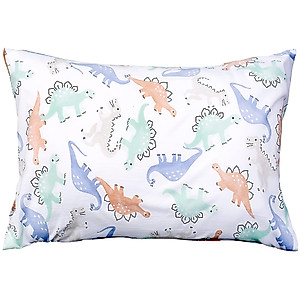 UOMNY Crib Bedding Sets for Boys - 3 Piece Dinosaur Nursery Bedding Set Baby Boys Bedding Sets Crib Set Crib Quilt Fitted Sheet Crib Pilowcase Grey Plaid / Blue Little Dinosaurs