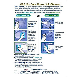 Wet or Waterless Car Wash Wax 128 fl. oz. Aircraft Quality for your Car, RV, Boat, Motorcycle Anywhere, Anytime, Home, Office, School, Garage, Parking Lots.