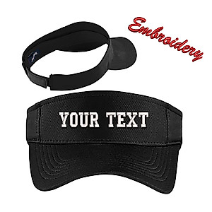 Sport-Tek® PosiCharge® RacerMesh® Visor STC27 / Custom Visor/Embroidery Visor/Monogrammed Visor (Black)