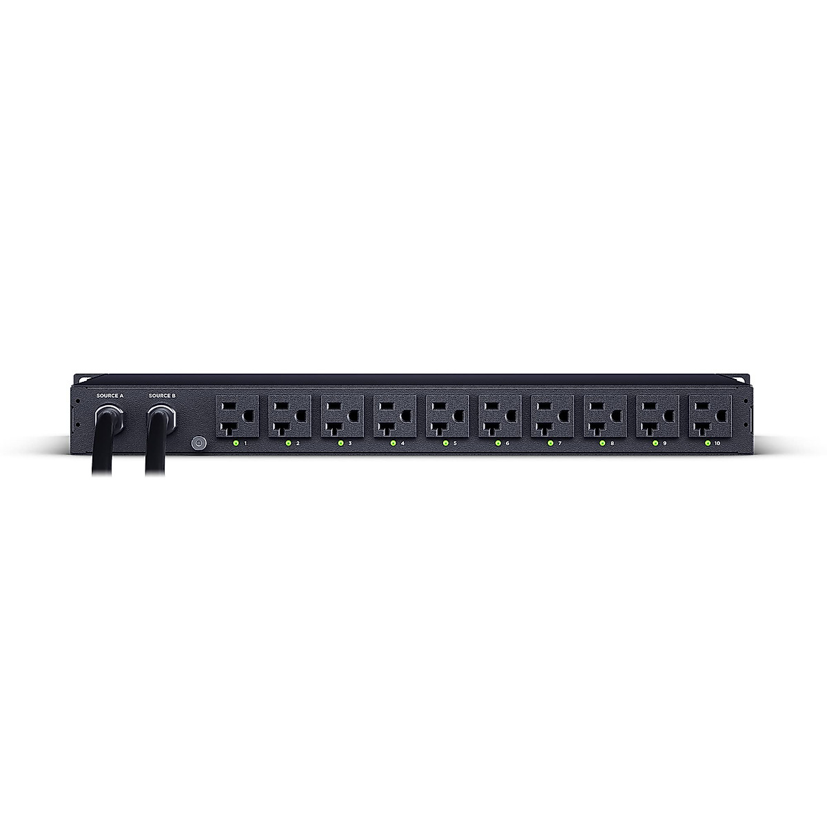 CyberPower PDU44002 Switched ATS PDU, 100-120V, 20A (Derated to 16A), 10 Outlets, 1U Rackmount