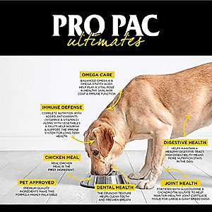 Pro Pac Ultimates Large Breed Adult Chicken Meal And Brown Rice Dry Dog Food, 28 Lb.