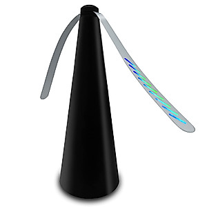 Bug Repellent Fly Deterrent Fan,Bug Repellent for Tables Indoor Outdoor Meal, Portable Table Bug Repellent Keep Flies Away from Your Food Black（1 Pack）