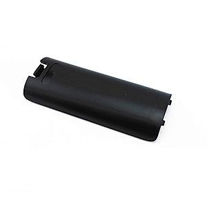 yueton 2pcs Black and White Replacement Battery Back Door Cover Shell for Nintendo Wii Remote Controller