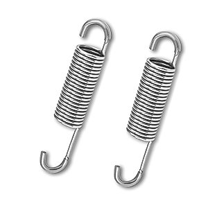 WAO ZONE 2PCS 3-5/8" Stainless Steel Replacement Recliner Sofa Mechanism Recliner Springs - Long Neck Hook Style-Recliner Replacement Parts