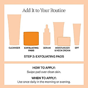 StriVectin Advanced Resurfacing Daily Reveal Exfoliating Face Pads, Visibly Smooths and Brightens Skin, Reduces Blackheads 60 ct